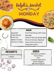 Deli Menu - Ralph's Market