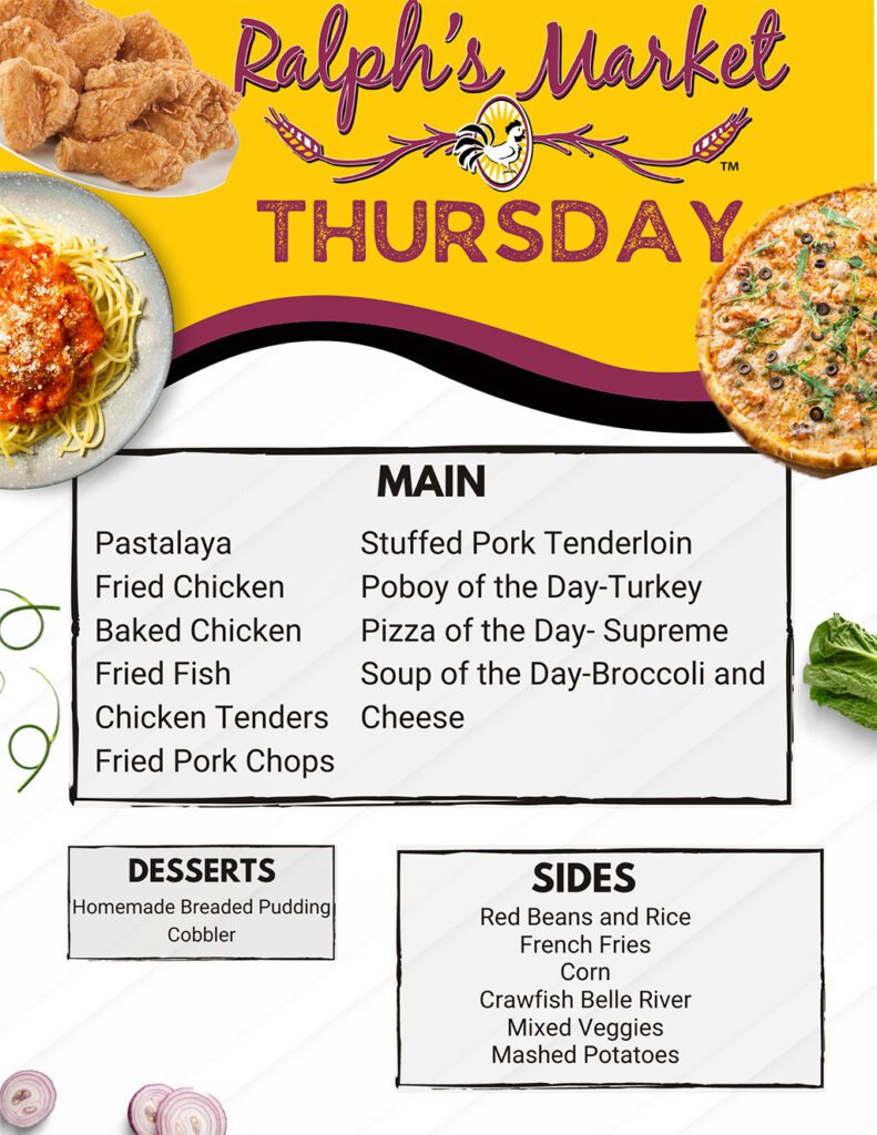 Deli Menu - Ralph's Market