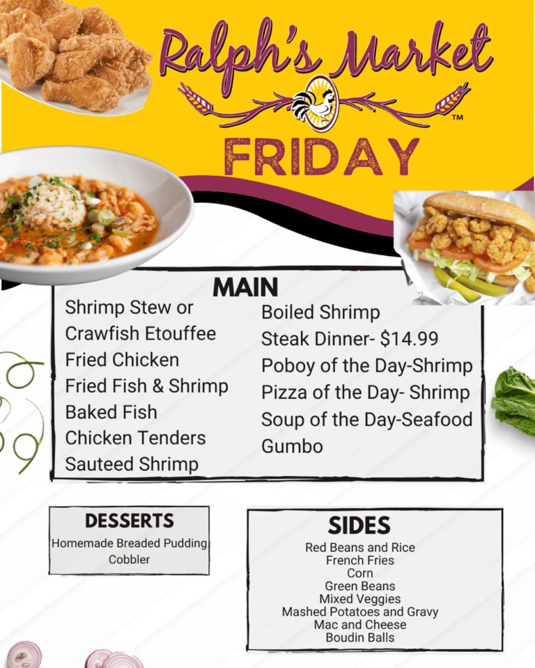 Deli Menu - Ralph's Market